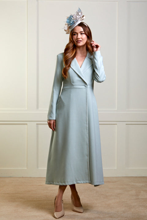 Siena - Pale Blue Dress Coat – GUINEA
